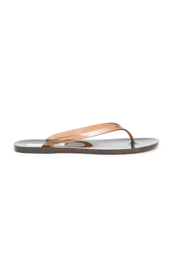 Christopher Esber Jo Pvc Flip Flop Sandals - Brown