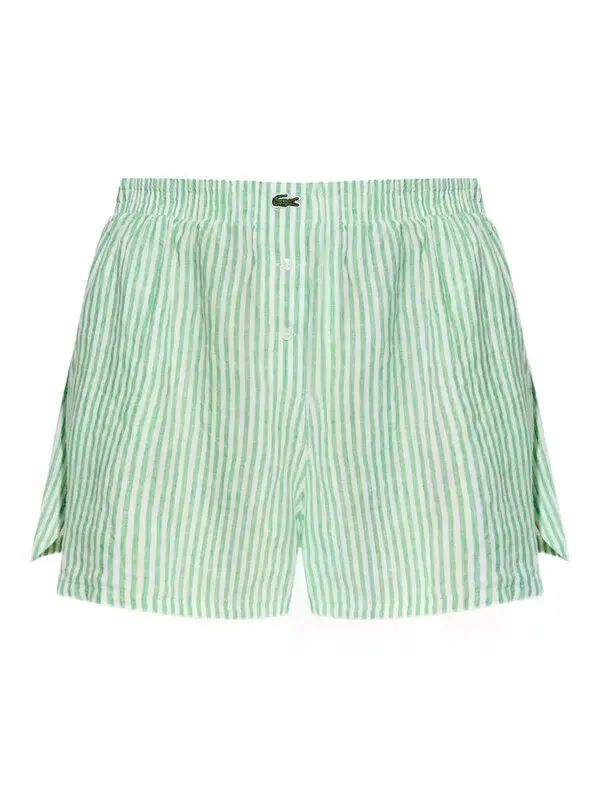 Lacoste Striped Shorts - Green
