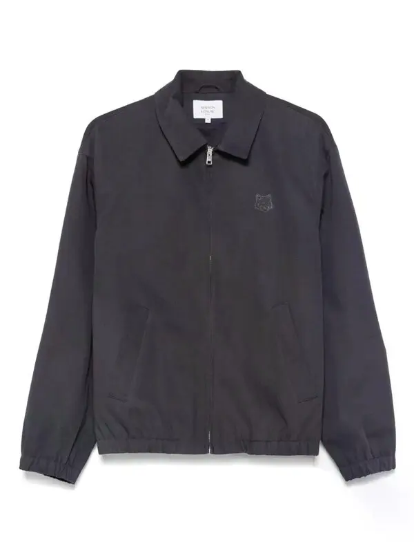 Maison Kitsuné Zip-up Bomber Jacket - Blue