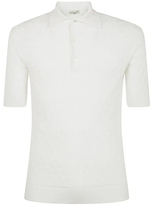 FILIPPO DE LAURENTIIS Short Sleeves Polo Shirt - White