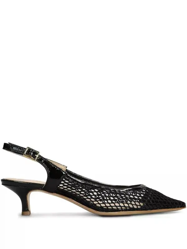 FABIO RUSCONI 50mm Mesh Slingback Pumps