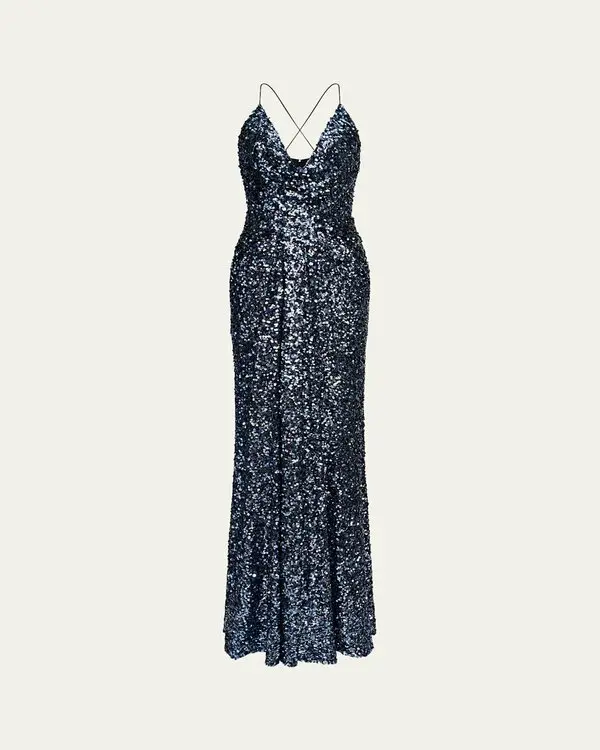 Halston Manon Sequin Gown