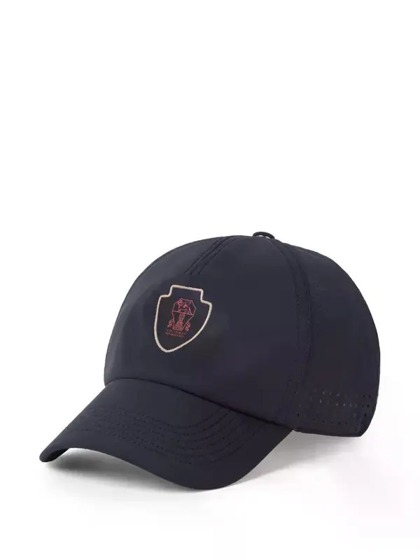 Brunello Cucinelli Logo Baseball Cap - Blue