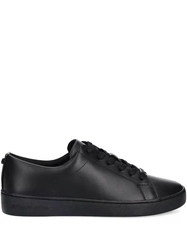 Michael Kors Leather Sneakers In Black 46% Off Editorialist