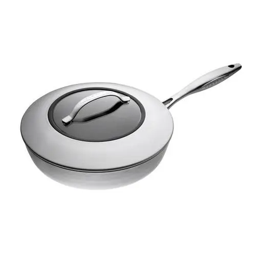 SCANPAN Ctx 10.25 Inch Nonstick Saute Pan With Lid - Silver