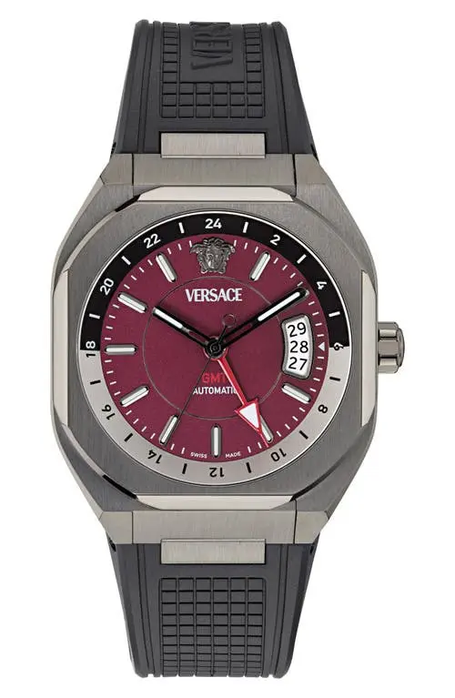 Versace V-contempo Gmt Strap Watch