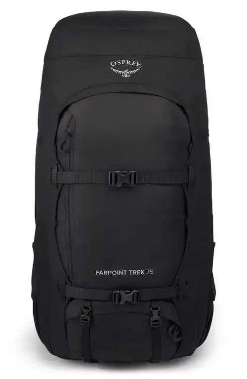 Osprey Farpoint Trek 75-Liter Backpack Luggage - Black | Editorialist