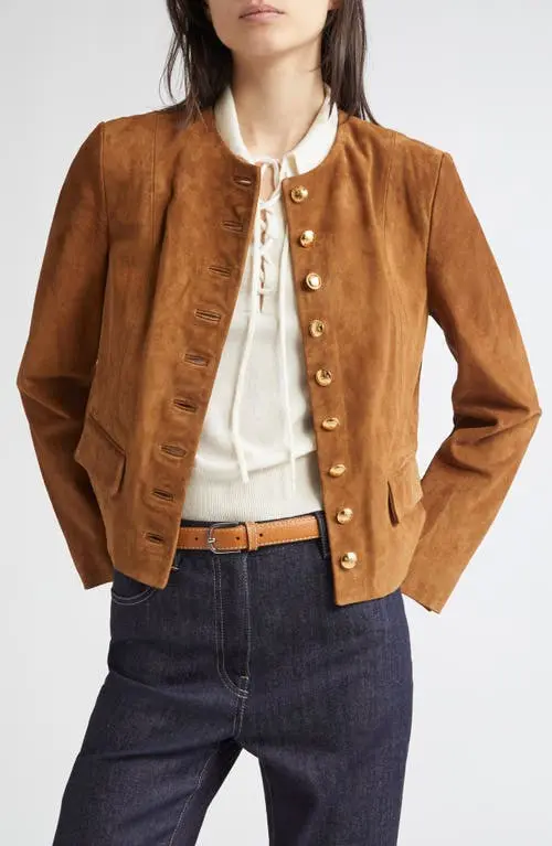 NILI LOTAN Nanon Suede Jacket - Martora