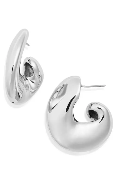 Jenny Bird Gigi Hoop Earrings - High Polish Silver