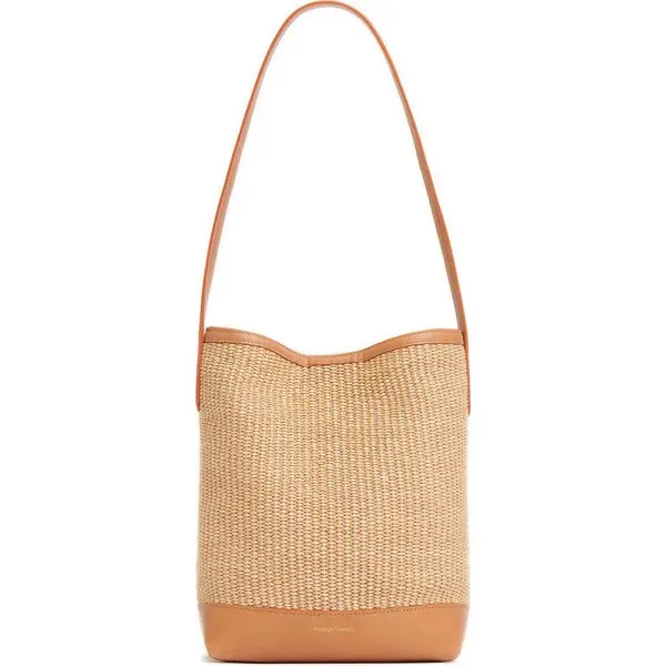 MANSUR GAVRIEL Mini Everyday Raffia Cabas Hobo Bag - Natural