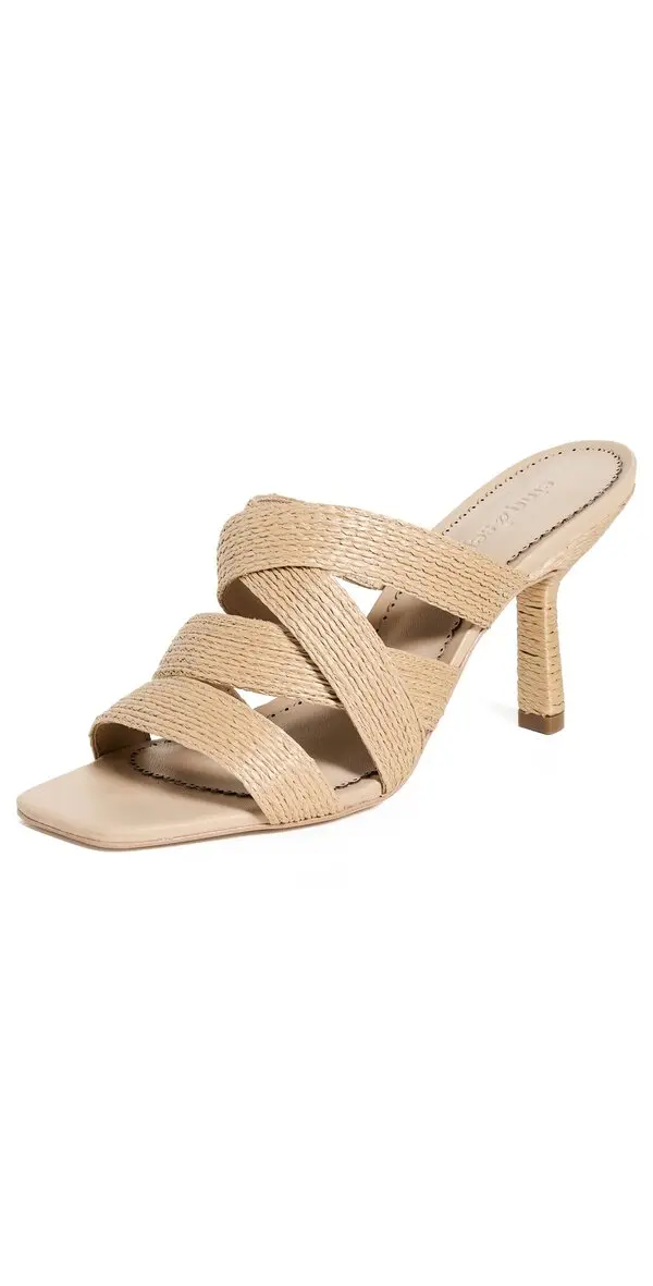 Cinq À Sept Dina Raffia Sandals - Natural Raffia