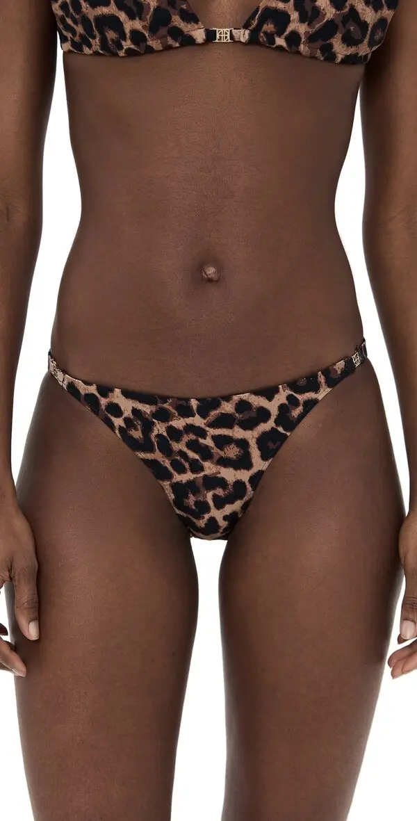 ANINE BING Bellamy Bikini Bottoms - Leopard
