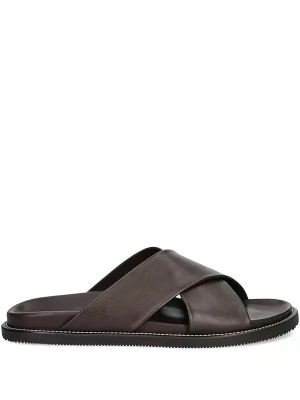 Paul & Shark Leather Slides