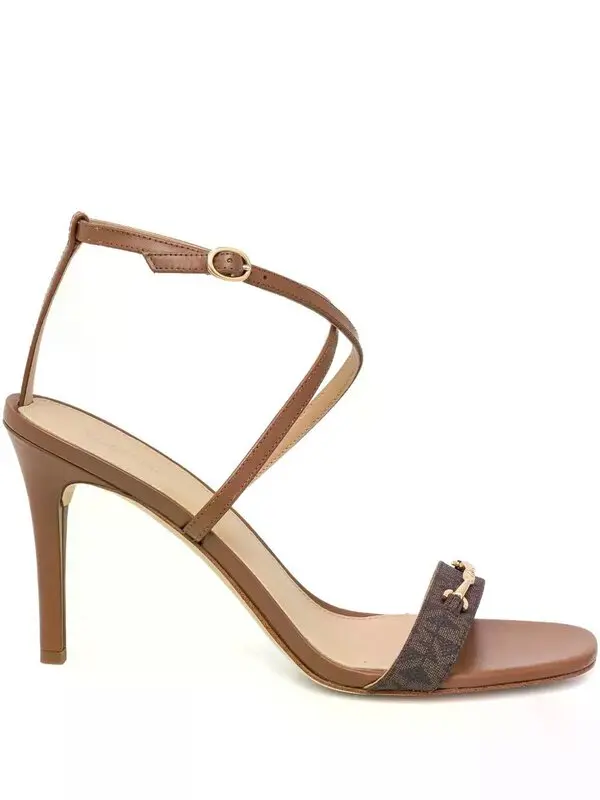 Michael Kors Monogram-pattern Stiletto Sandals