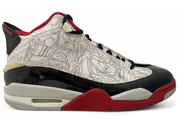 JORDAN Dubzero Sneakers - White/black/varsity Red