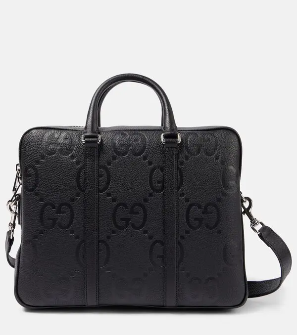 Gucci Jumbo Gg Leather Briefcase
