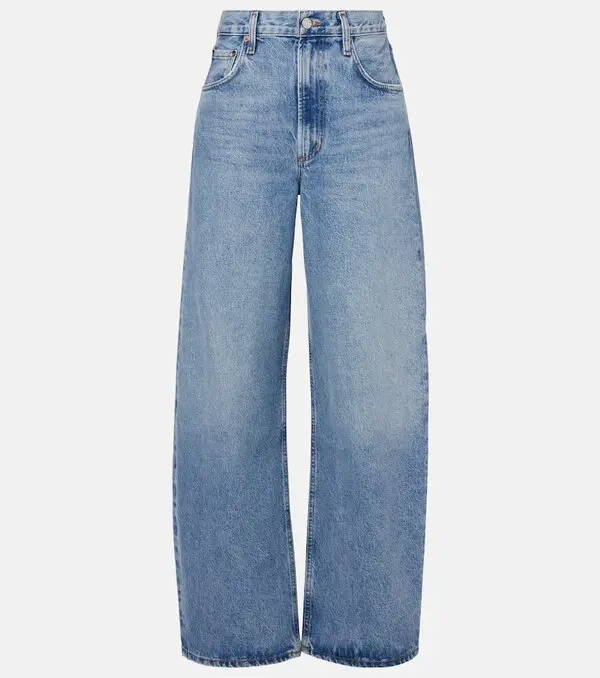 AGOLDE Low Curve Mid-rise Wide-leg Jeans