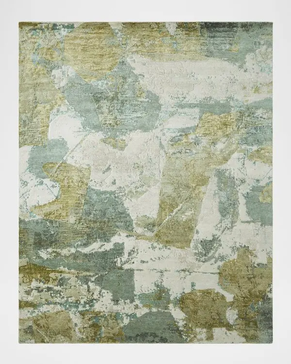 HAVEN & LOOM Harrington Hand-knotted Rug, 4' X 6 - Eucalyptus & Sky