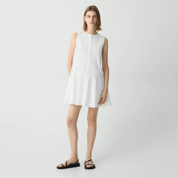 Theory Sleeveless Mini Dress - White