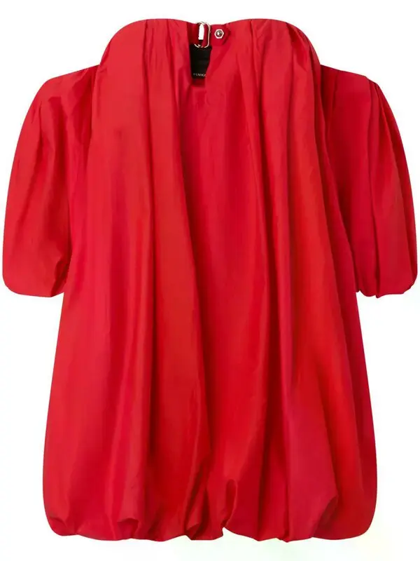 Pinko Off-shoulder Mini Dress - Red