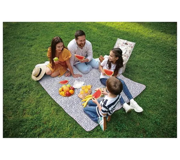SCOUT Guys And Dots 60x72 Water Resistant Outdo Or Blanket