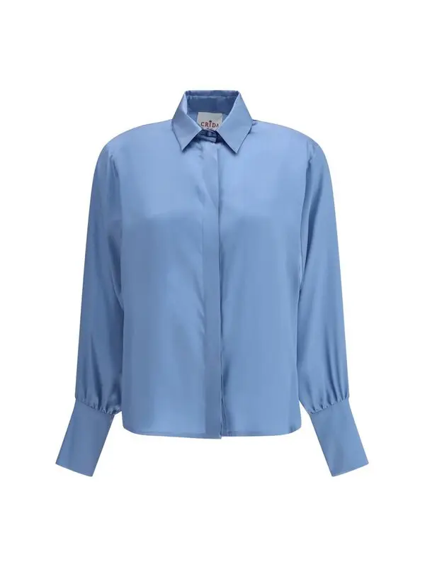 CRIDA MILANO Silk Shirt - Blue