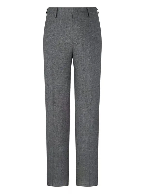 MAN ON THE BOON. Tropical Tailored Trousers - Grey