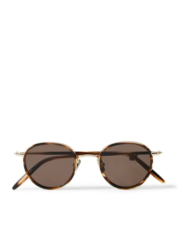 Mr P. Cubitts Gifford Round-frame Sunglasses - Tortoiseshell