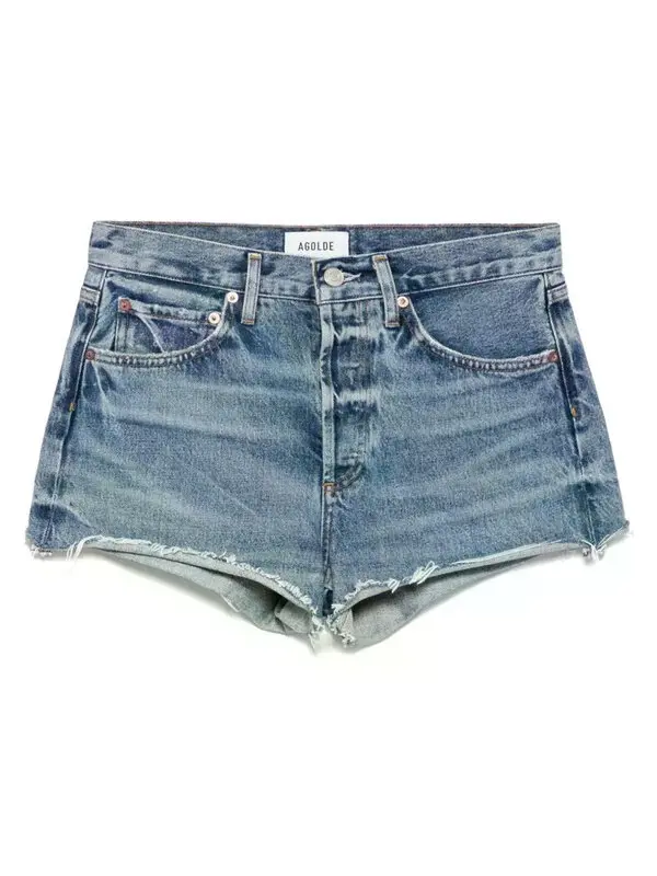 AGOLDE Parker Denim Shorts - Blue