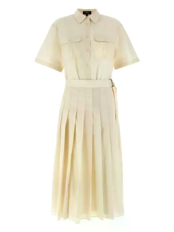 Theory Wrap Dress - Neutrals