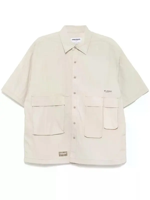 CHOCOOLATE Logo-print Shirt - Neutrals