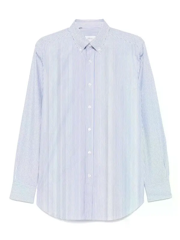 Brioni Lucio Striped Shirt - Blue