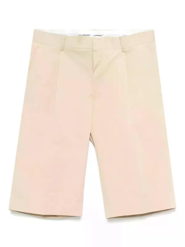 Karl Lagerfeld Pleated Shorts - Neutrals
