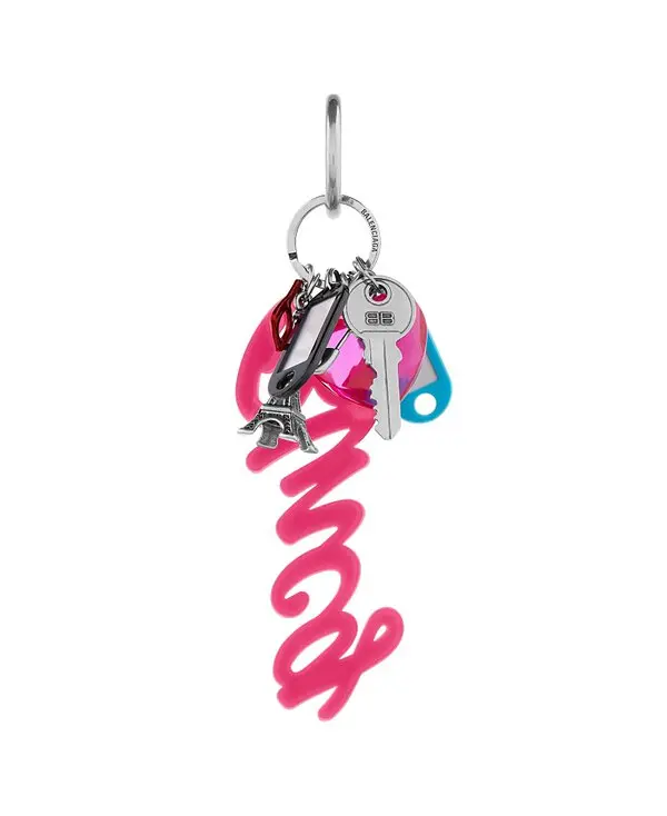Balenciaga Charm Keychain Hourglass Soft Big Souvenirs - Multicolored