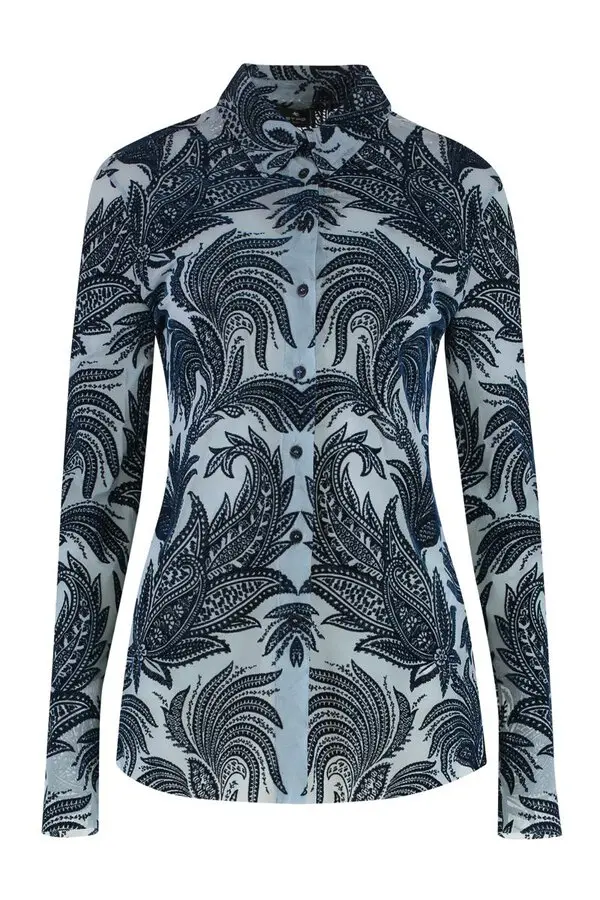 Etro Tulle Shirt - Blue