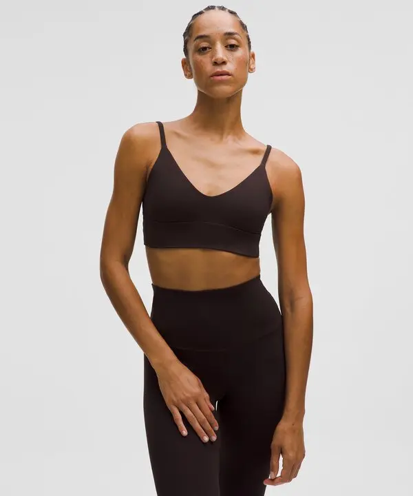 Lululemon Focuser Scoop-neck Bra Nulu - Sequoia