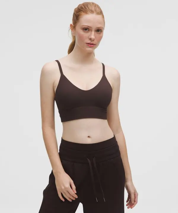Lululemon Focuser Scoop-neck Bra Nulu - Sequoia