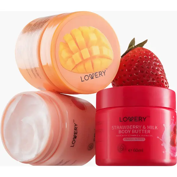 LOVERY Whipped Body Butter - Mango/grapefruit/strawberry
