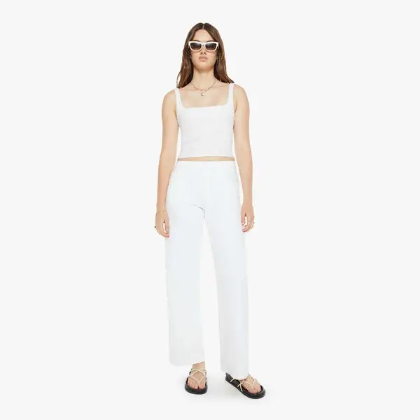 MOTHER The Spinner Zip Sneak Totally Innocent Jeans