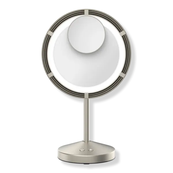 CONAIR Brushed Satin Nickel Lighted Fan Mirror