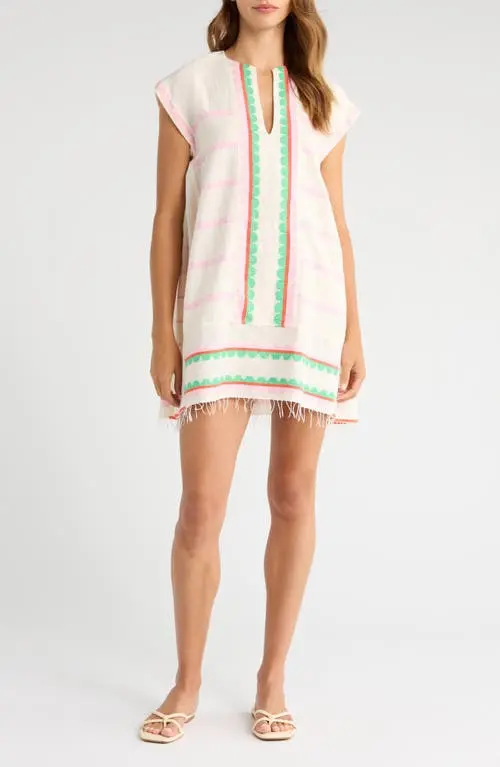 LEMLEM Elina Stripe Cotton Caftan - Kibebi Fragaria