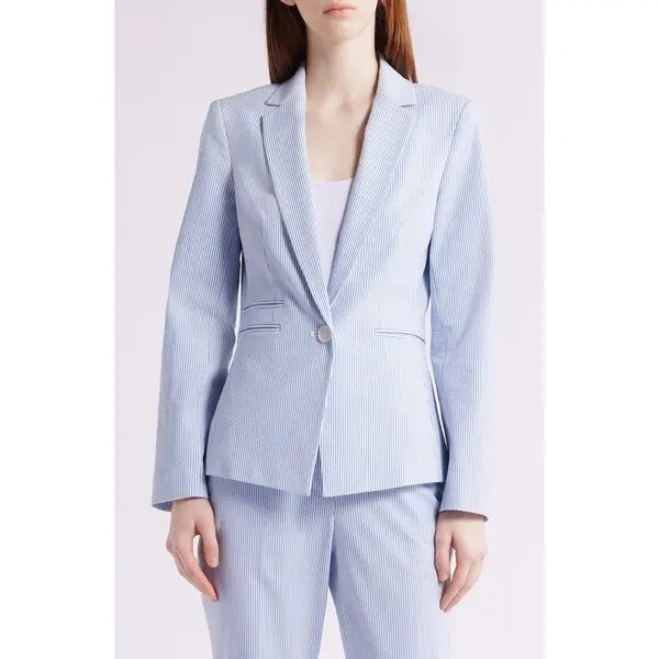 TAHARI ASL Seersucker Blazer