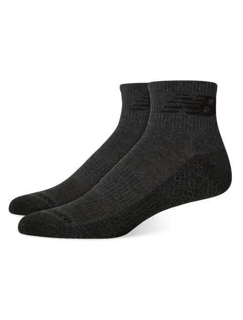 NEW BALANCE 2-pack Cool Performance Ankle Socks - Grey