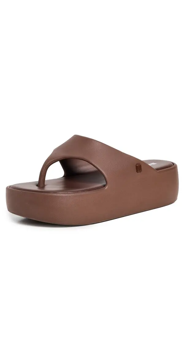 Melissa Free Platform Thong Sandals - Bronze