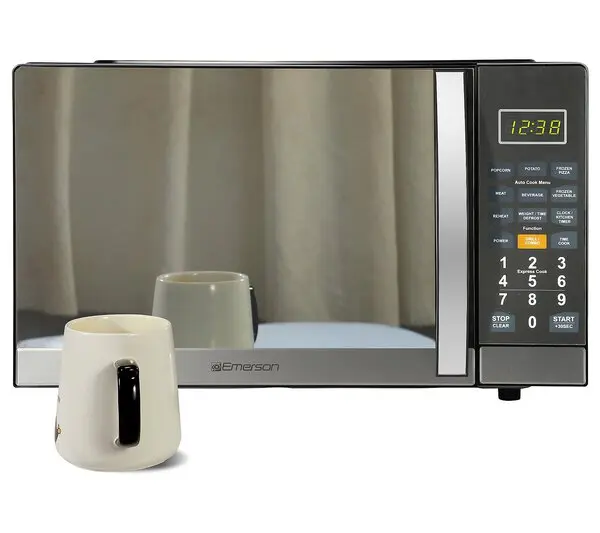 EMERSON 1.1 Cu Ft Stainless Mirror Finish Count Rop Microwave