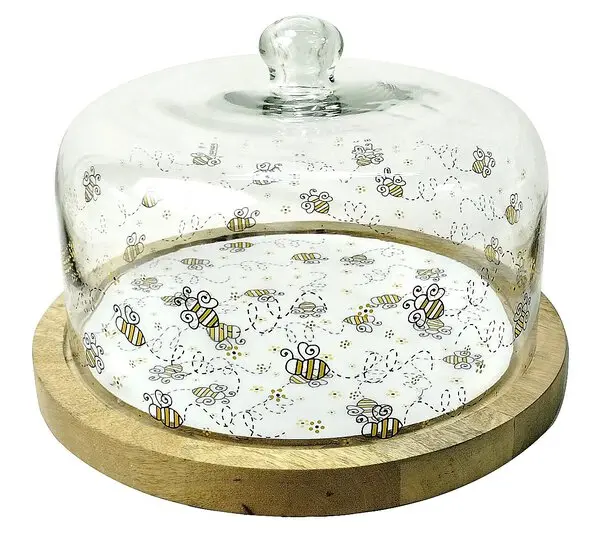 TEMP-TATIONS Special Edition 13' Cake Plate W/ Dome Glass Lid