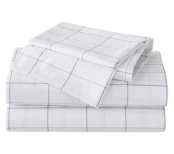 Eddie Bauer Northern Plaid Grey Twin Sheet Set