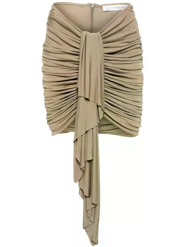Christopher Esber Vivenda Mini Skirt - Green