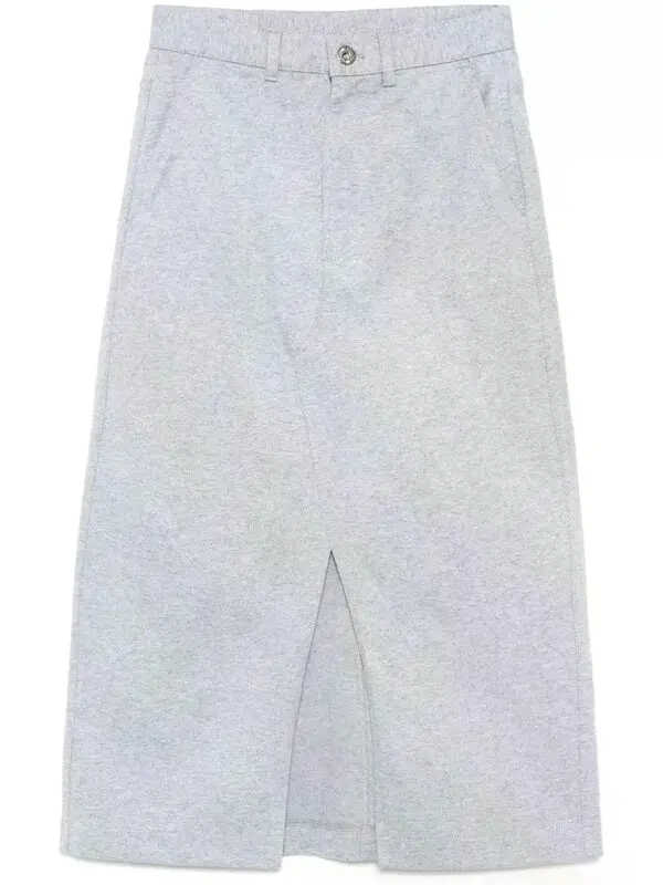 CHOCOOLATE Logo-embroidered Skirt - Grey