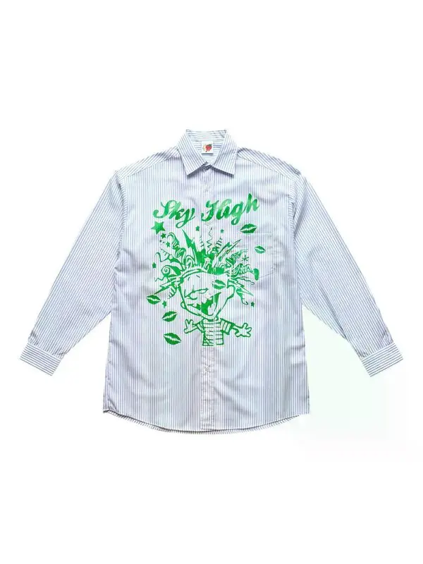 SKY HIGH FARM WORKWEAR Mindblown Shirt - Blue